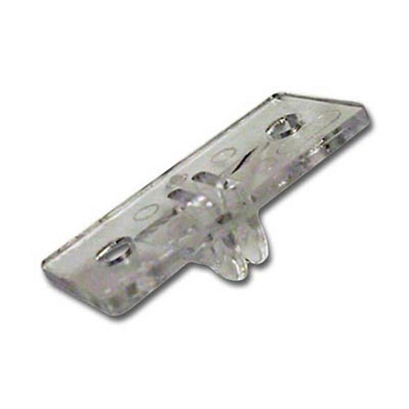 Knape & Vogt KV0104 PLAS Plastic Back Rest for Shelf Bracket - Clear ...