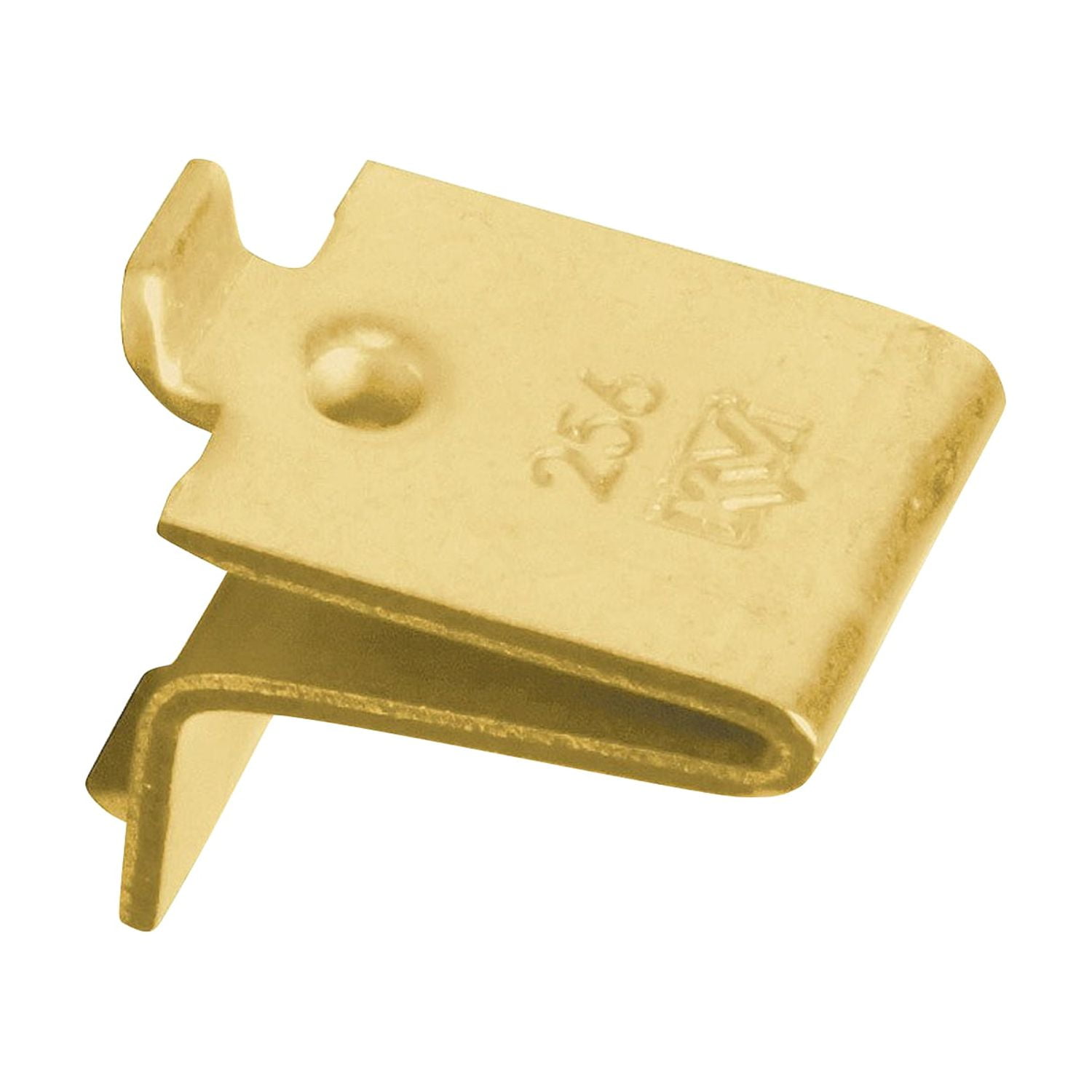 Knape & Vogt Adjustable Steel Pilaster Shelf Support Clip, Brass Finish ...