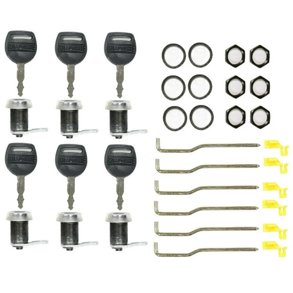 Knapheide 26100396, Set of (6) Replacement Lock & Key Kit for Rotary ...
