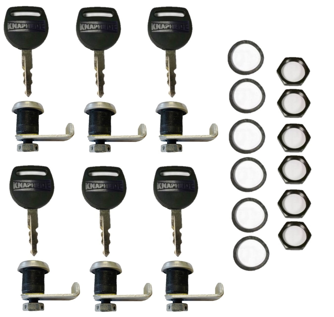 Knapheide 26109934, Set of (6) Replacement Lock & Key Kit for T-latches ...