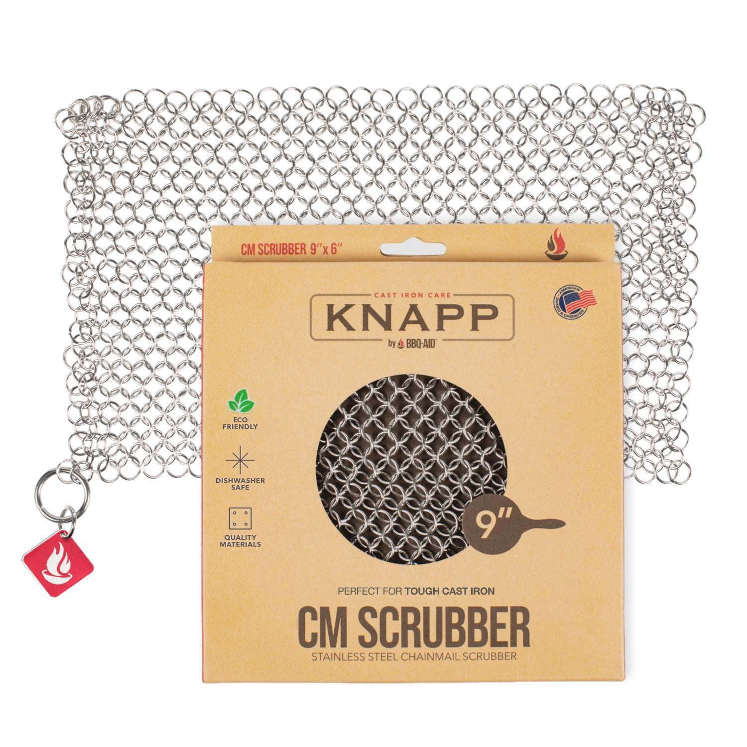 Knapp Made CM Scrubber 9"x6" Small Ring Cast Iron Scrubber - Cast Iron ...