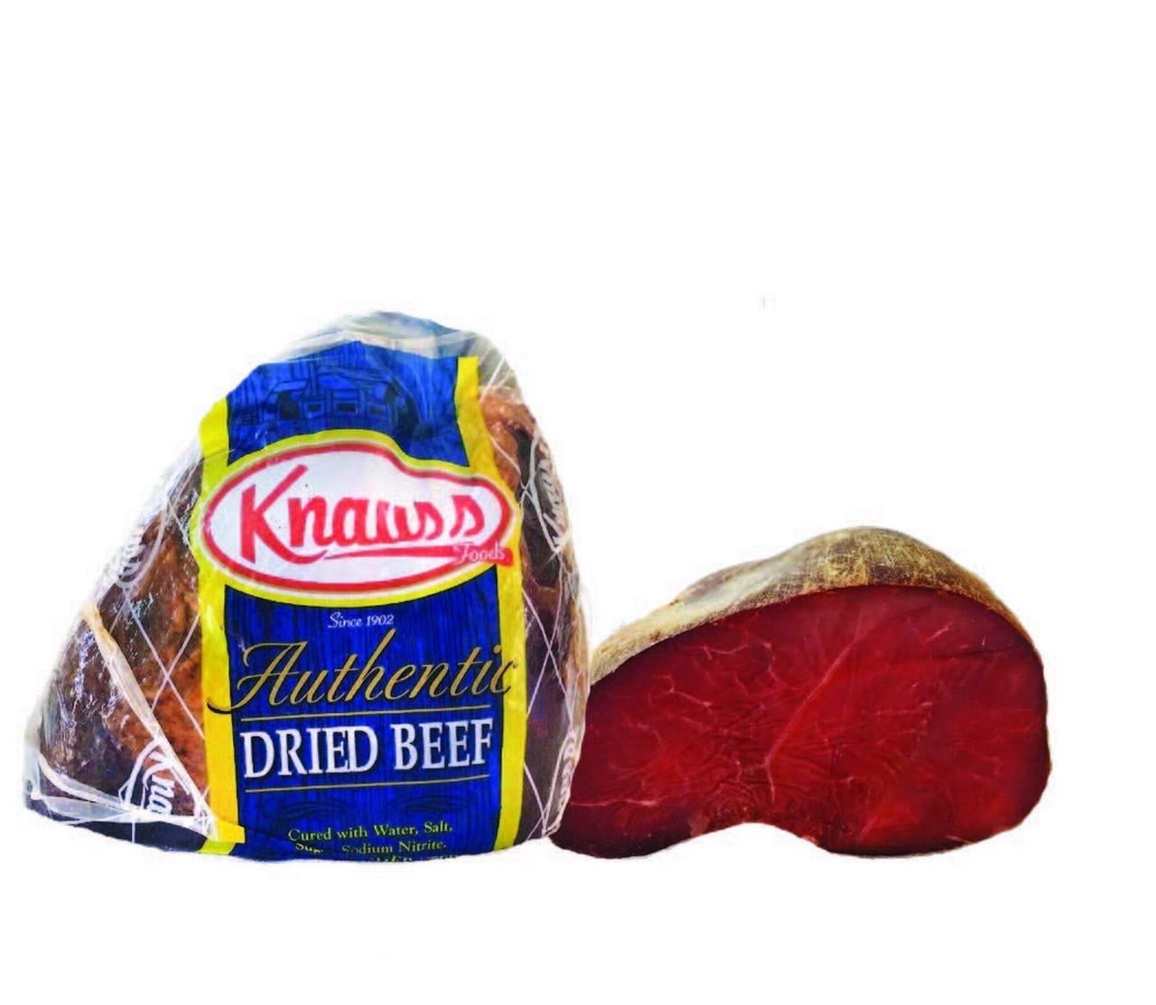 Knauss Dried Beef Refrigerated 3 lb. Knuckle (1/2) Piece 2 Pack ...
