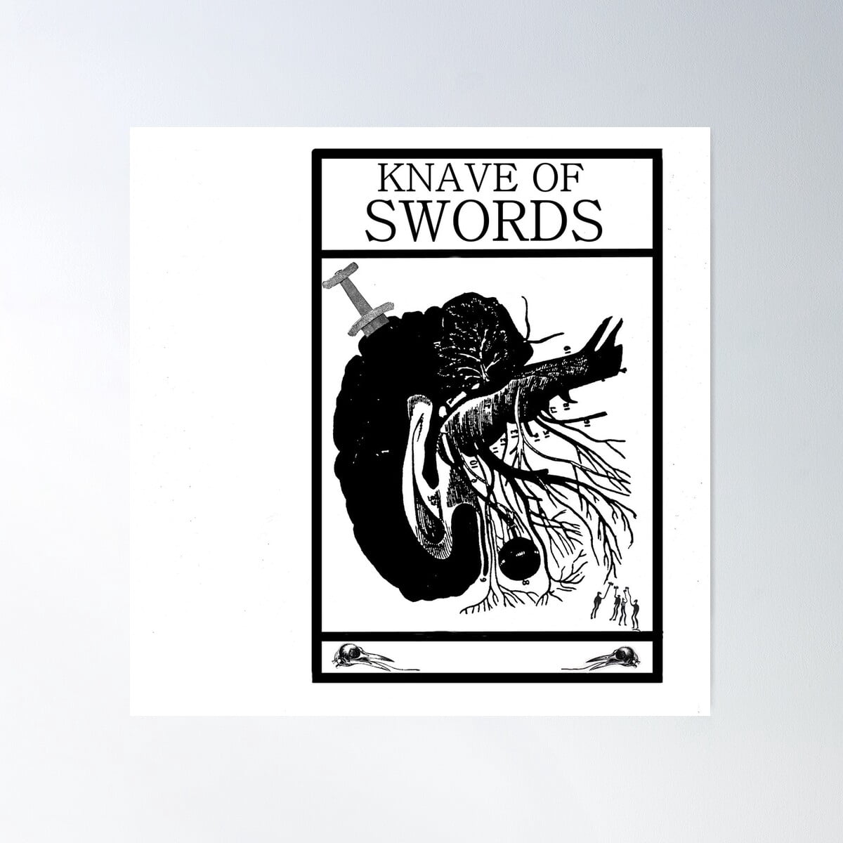 Knave Of Swords Poster Wall Art, Modern Wall Decor For Living Room ...