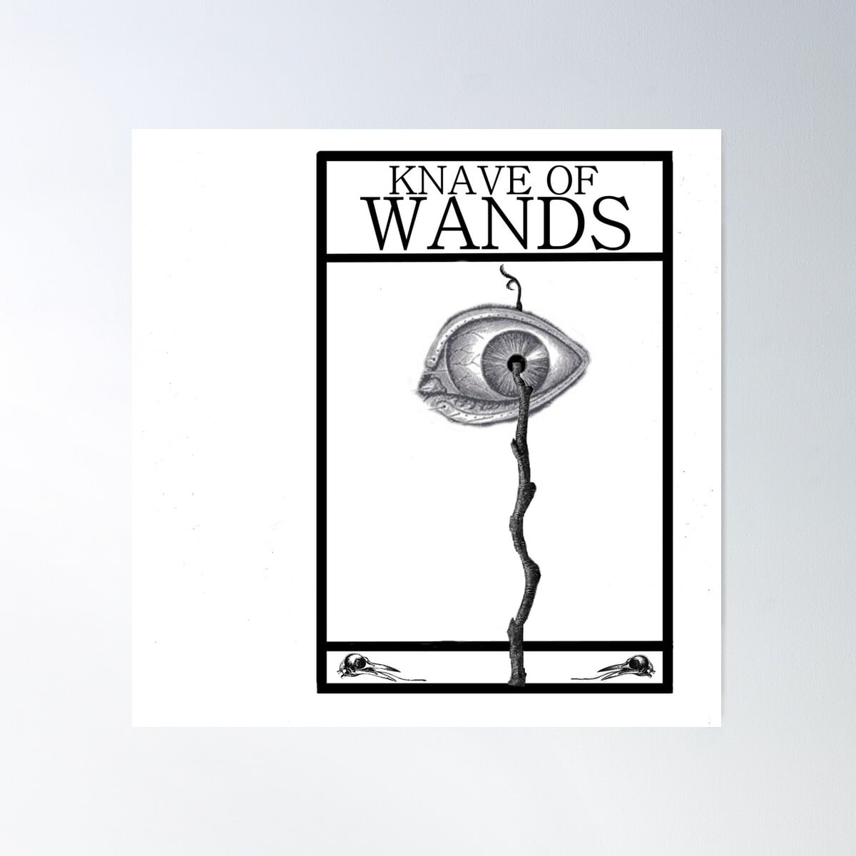 Knave Of Wands Poster Wall Art, Modern Wall Decor For Living Room ...