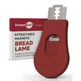 KneadAce Sourdough Bread Lame, Magnetic Scoring Tool, 5 Blades, Red ...