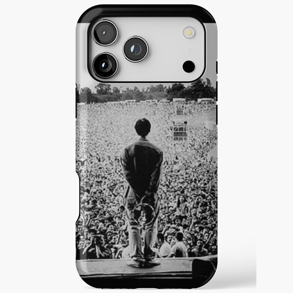 Knebworth 1996 Oasis Retro Black And White Concert Artwork iPhone Case ...