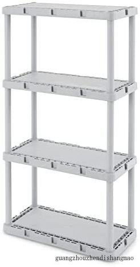 Knect-A-Shelf Fixed Height 4- Shelf Storage System Unit Light Duty For ...