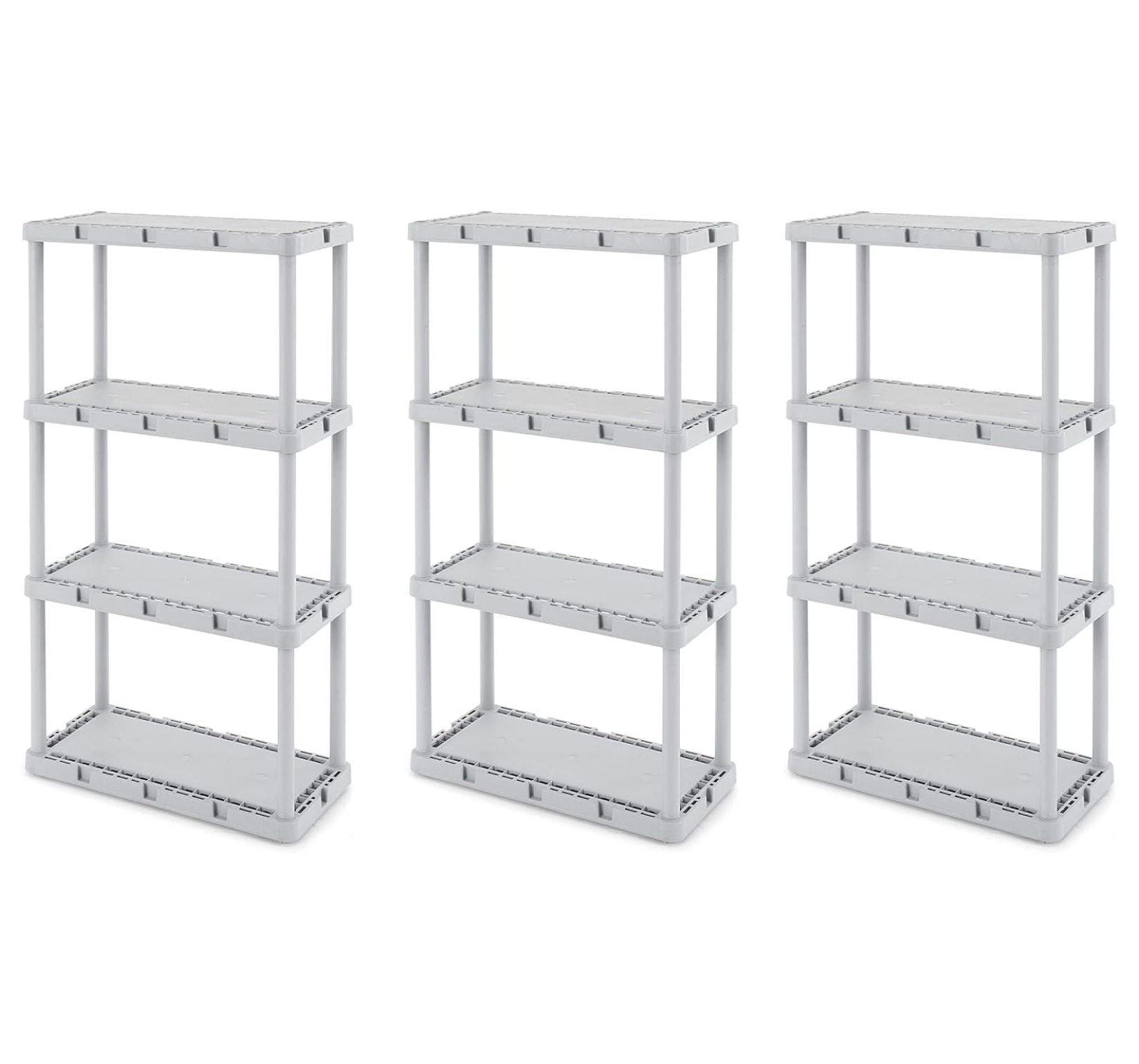 Knect-A-Shelf Fixed Height 4 Tier Storage System Unit Light Duty for ...