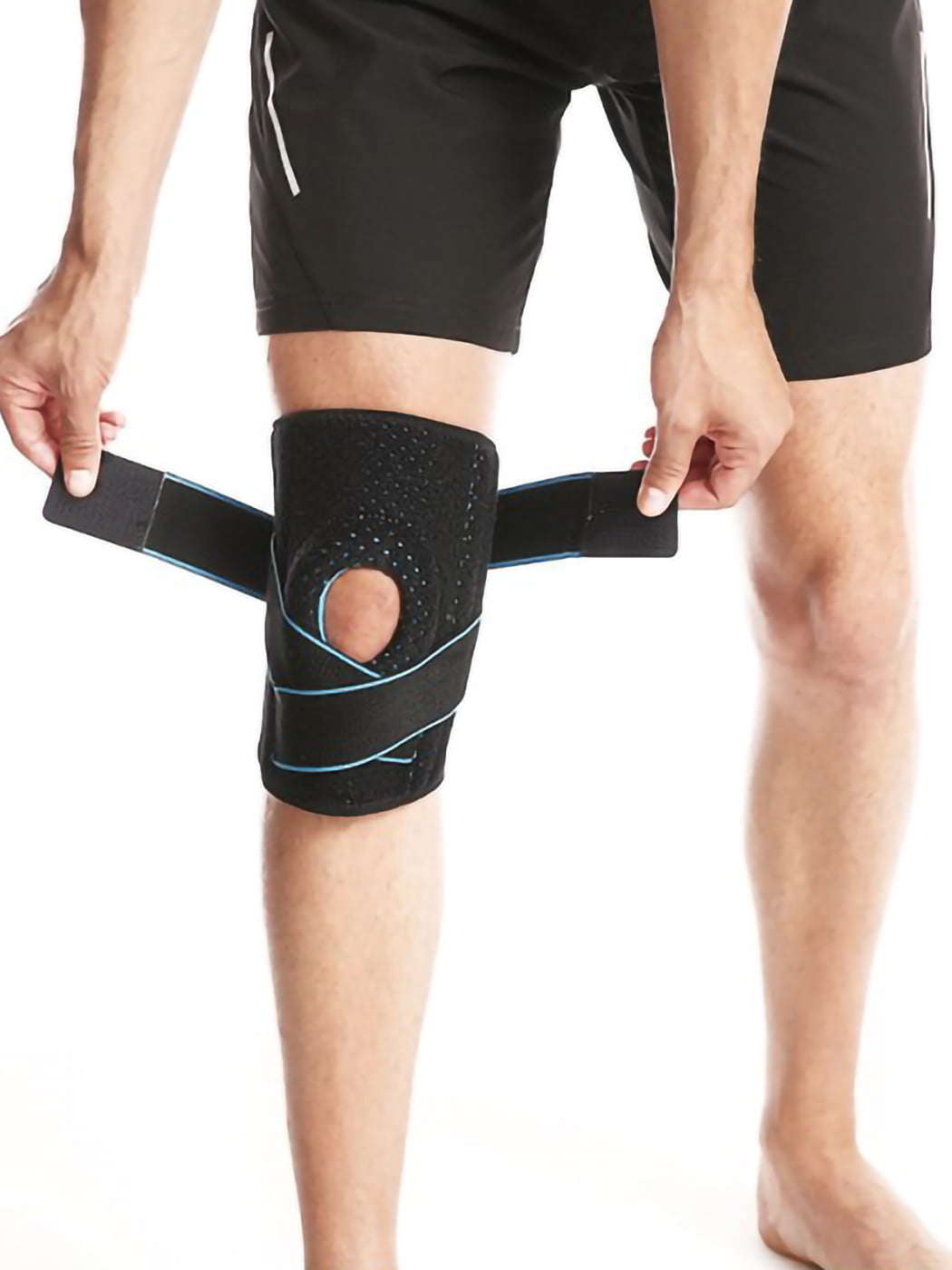 Knee Brace Adjustable Neoprene Open Knee Sleeve for Arthritis Pain and ...