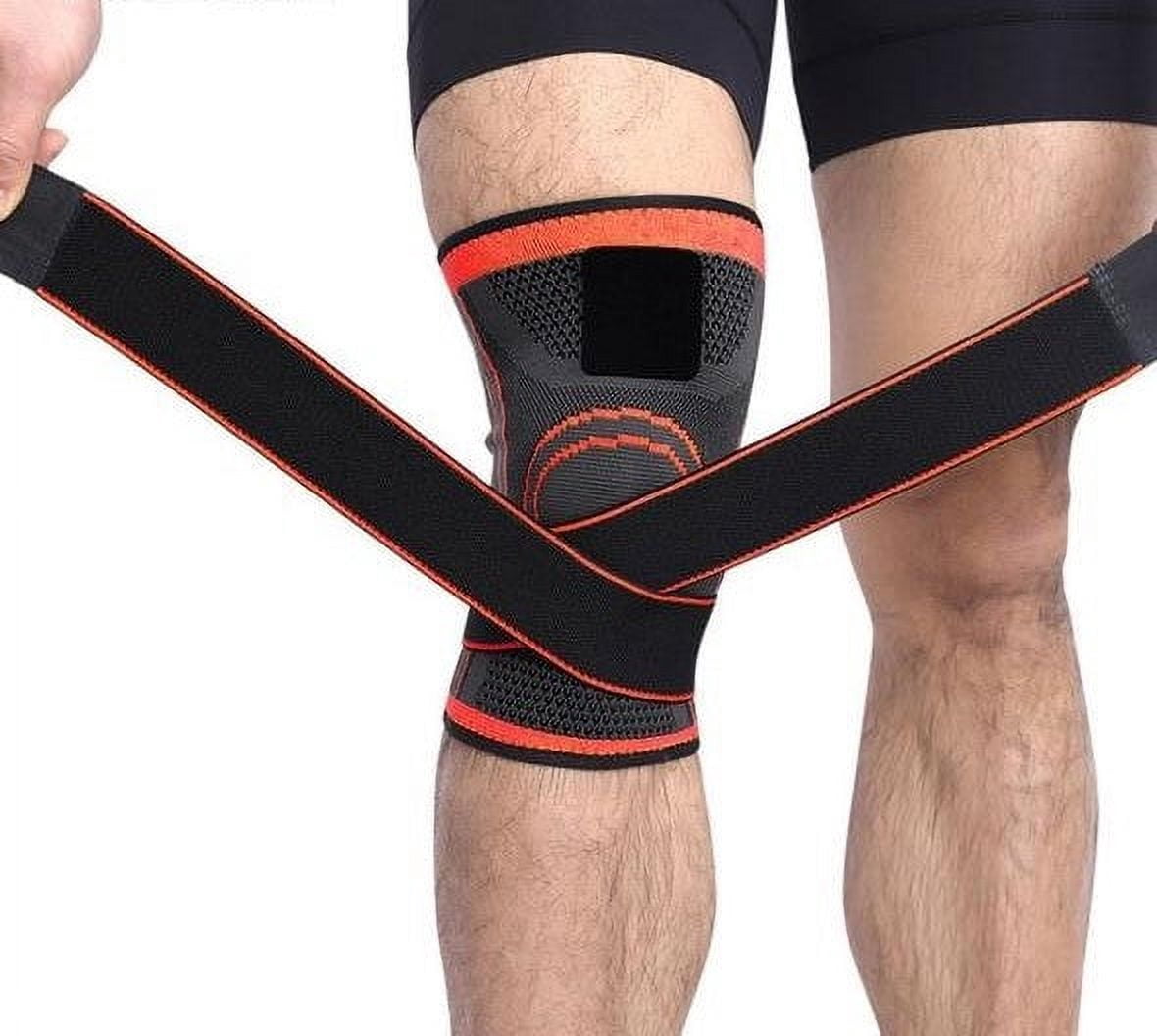Knee Brace Compression Sleeve with Patella Stability Straps - Walmart.com