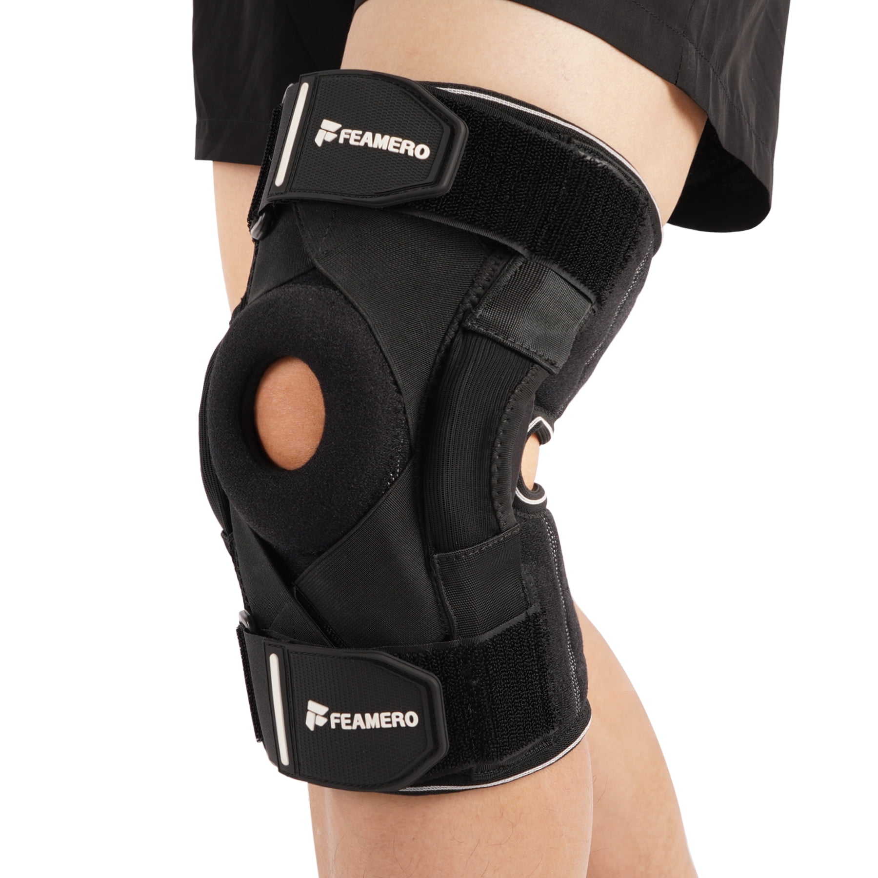 Feamero Knee Brace for Knee Pain, Hinged Knee Brace with Side ...