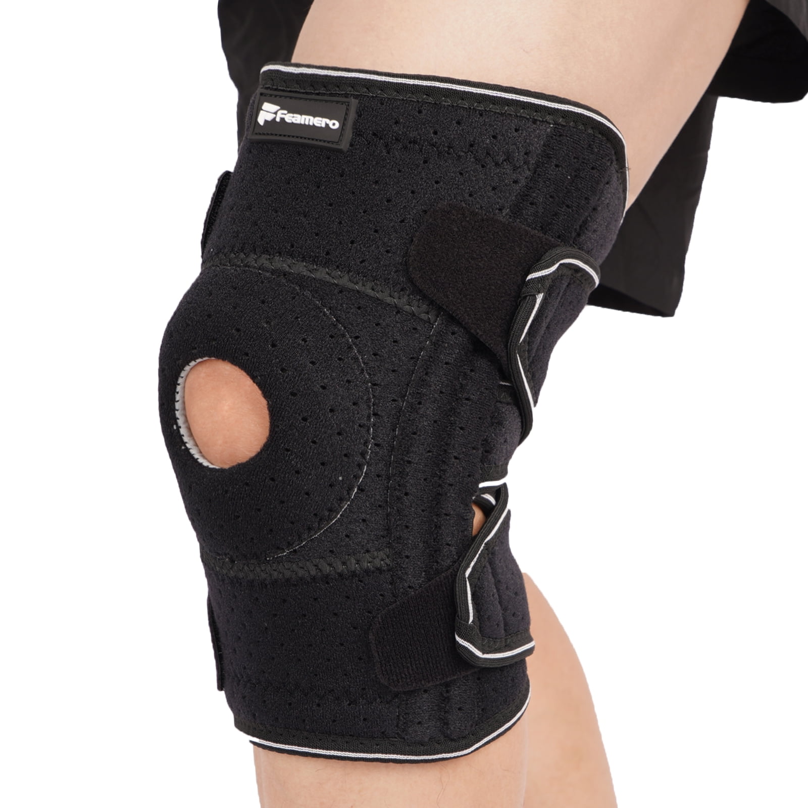 Feamero Knee Brace for Knee Pain, Innovative Cross-Pressure Adjustable ...