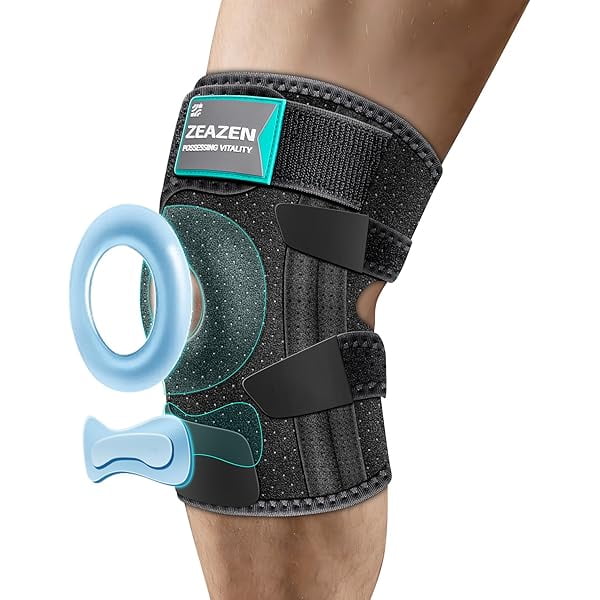 Knee Brace for Men & Women – Adjustable Compression Support, Patella ...