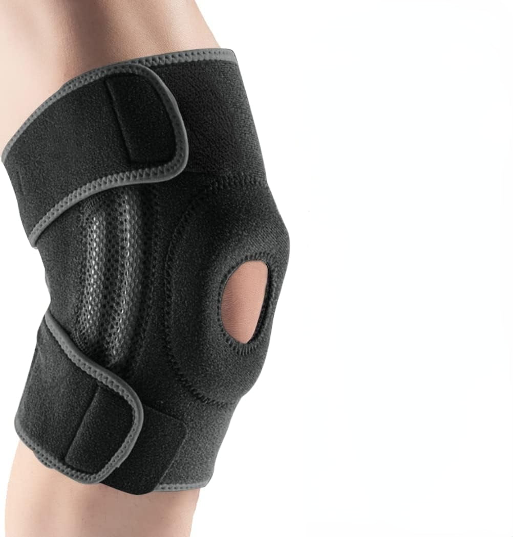 Knee Brace with Side Stabilizers & Patella Gel Pads for Maximum Knee ...