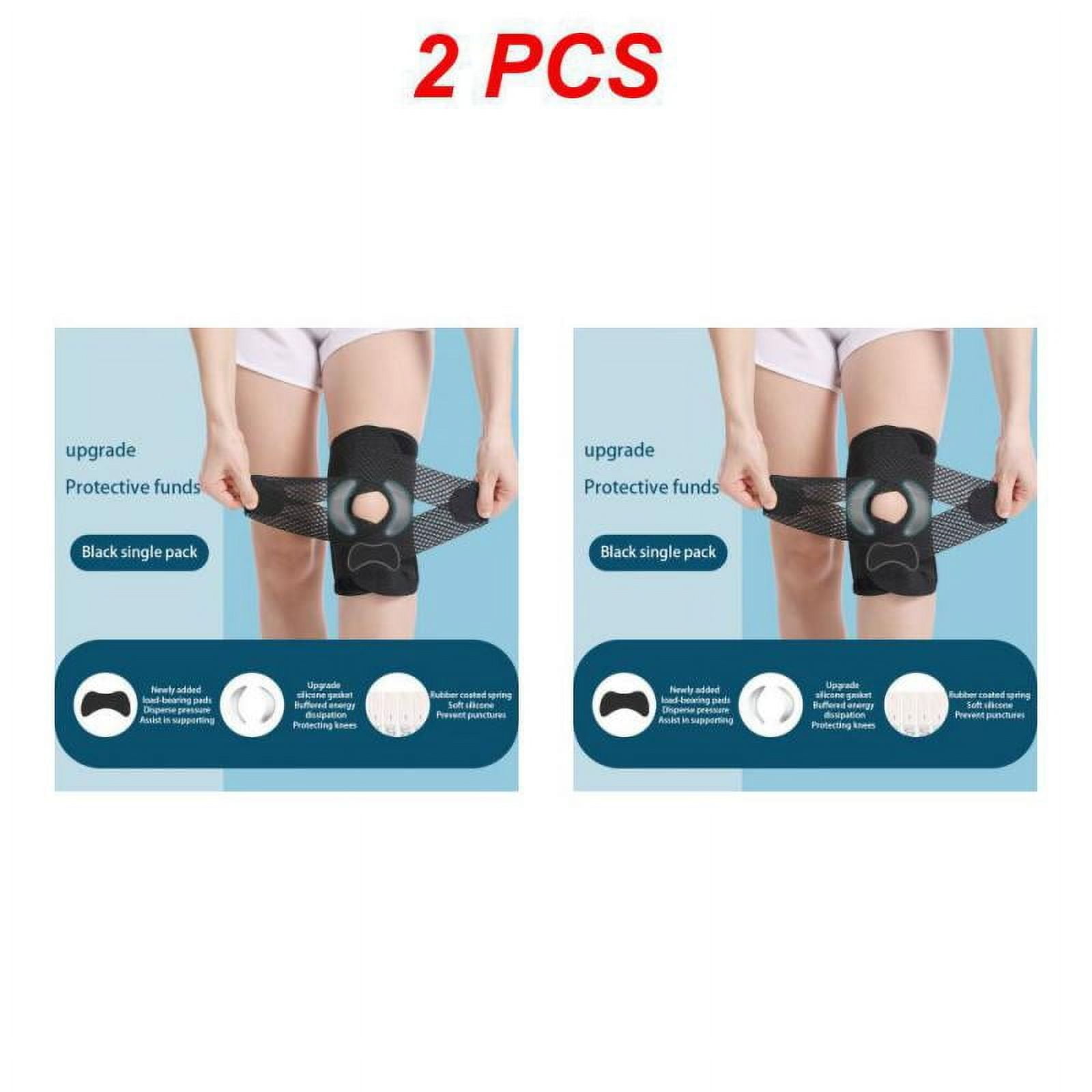 Knee Brace Knee Support Compression Sleeve with Side Stabilizers ...