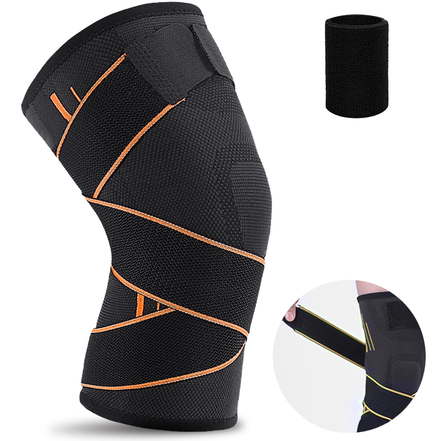 Knee Brace Compression Knee Sleeve for Adult Sports Running Weight ...