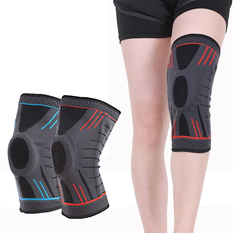 Knee Compression Sleeve Support Sport Silicone Knee Pad For Arthritis ...