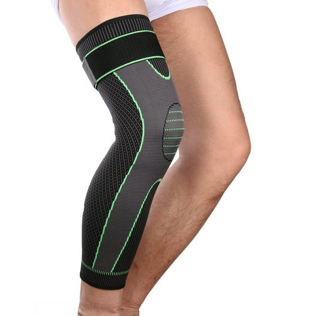 Knee Compression Sleeve with Adjustable Strapping for Pain Relief ...