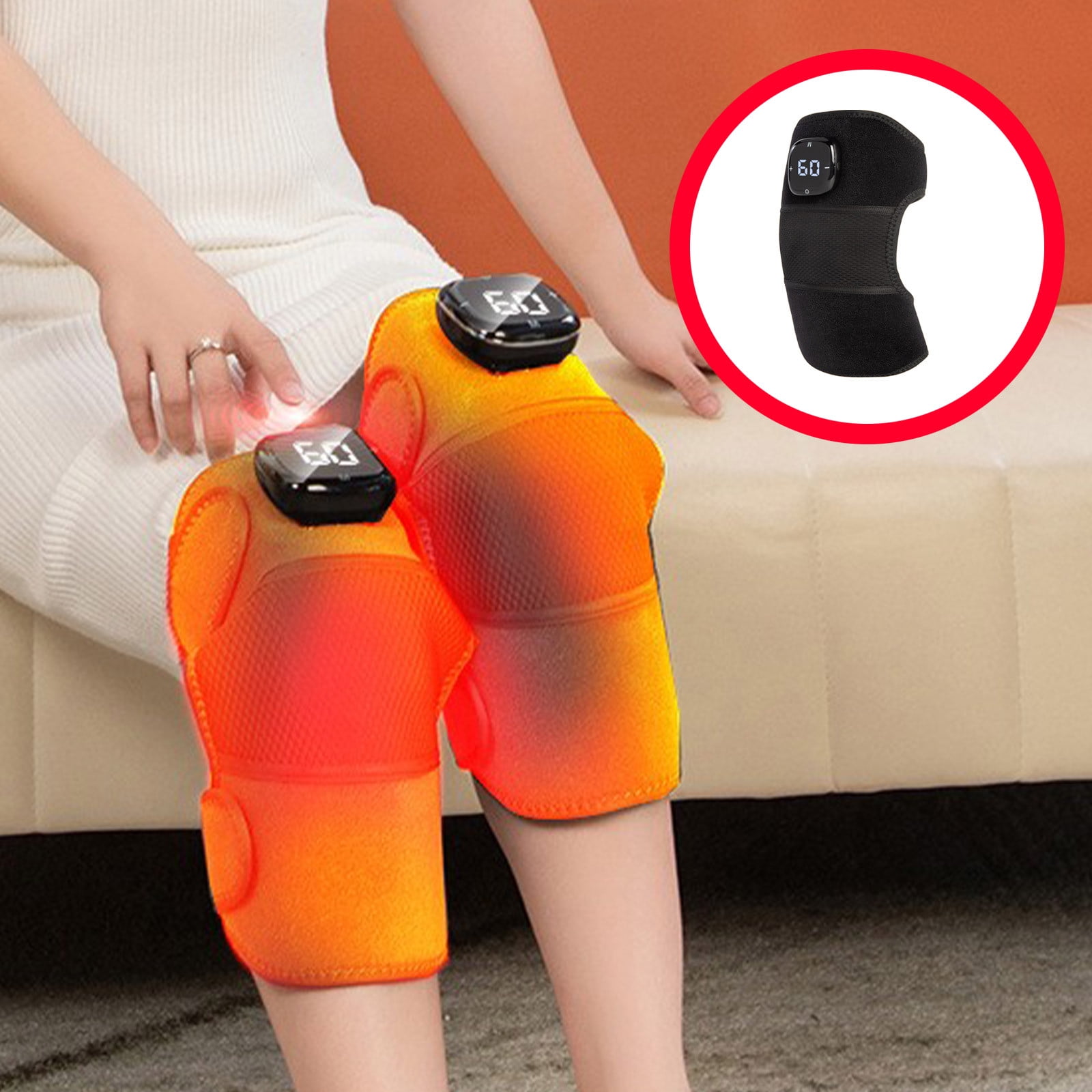 Knee Heating Pad for Knee Pain Relief, Heated Knee Massager with Heat ...
