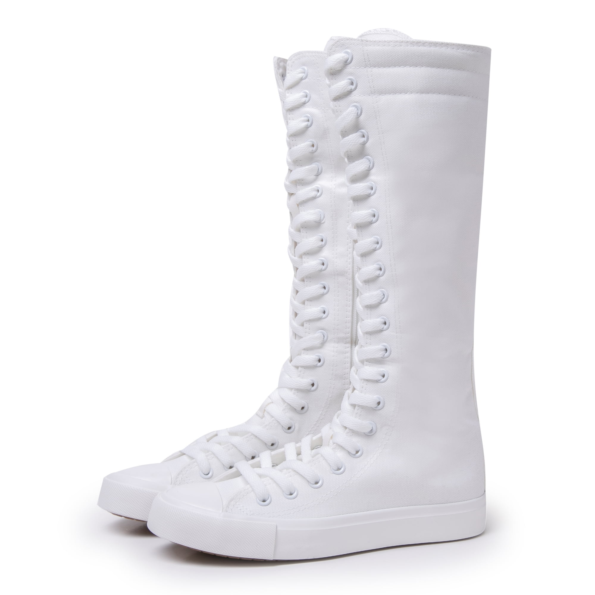 Knee High Canvas Shoes for Women Thigh High Emo Fashion Sneakers for ...