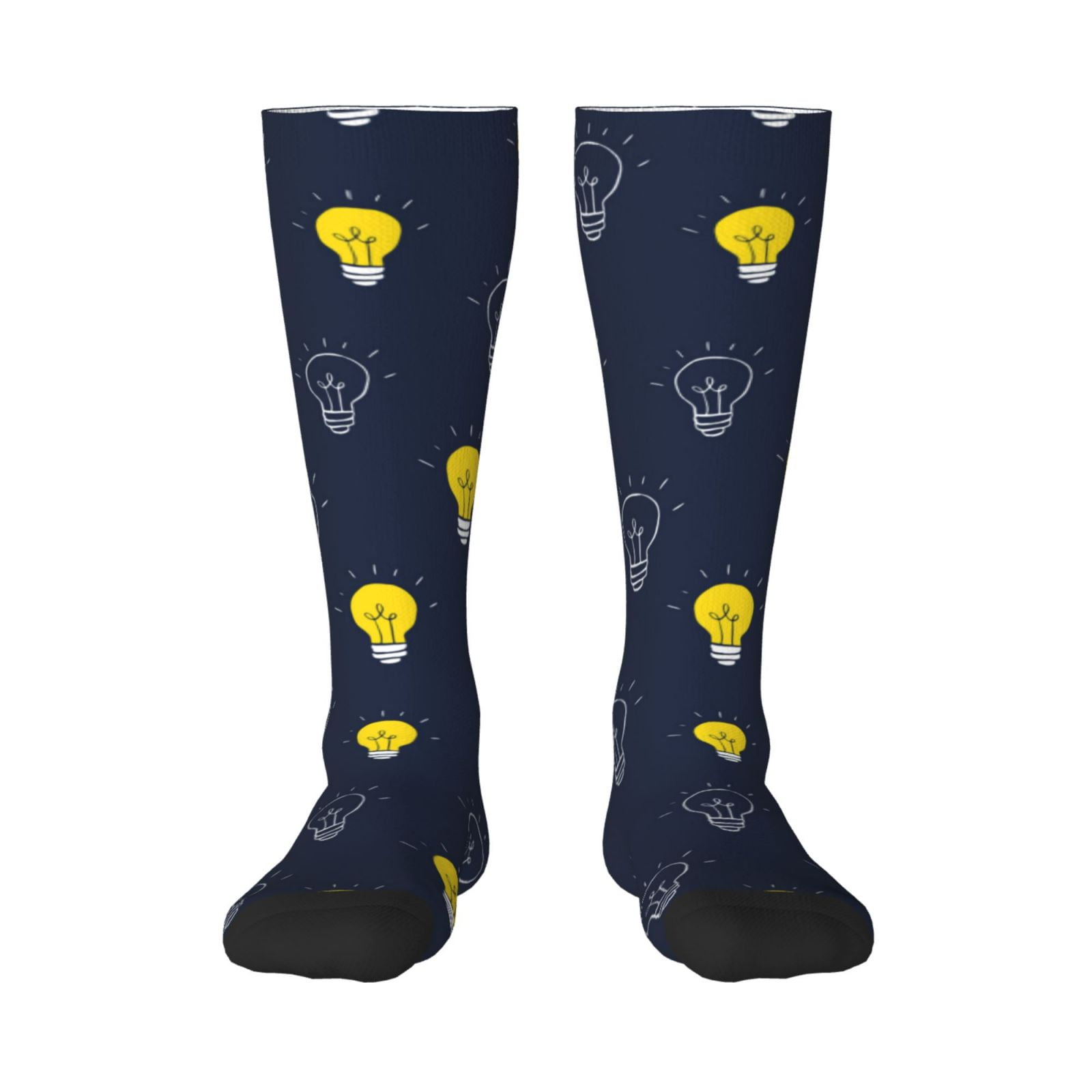 Knee High Socks for Men and Women, Bulb Shiny Pattern Althletic ...