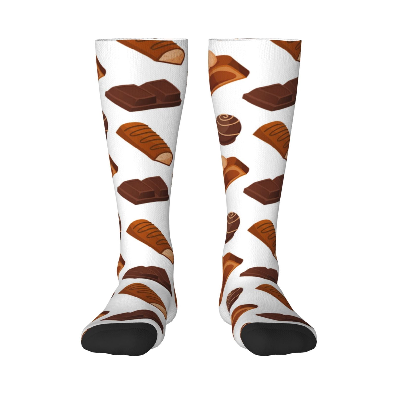 Knee High Socks for Men and Women, Chocolate Pattern No.9037 Althletic ...