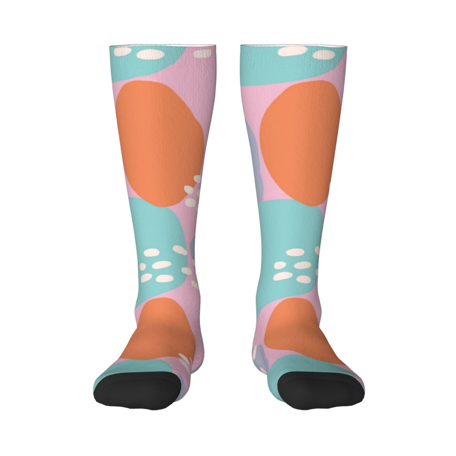 Knee High Socks for Men and Women, Colorful abstractly pattern ...
