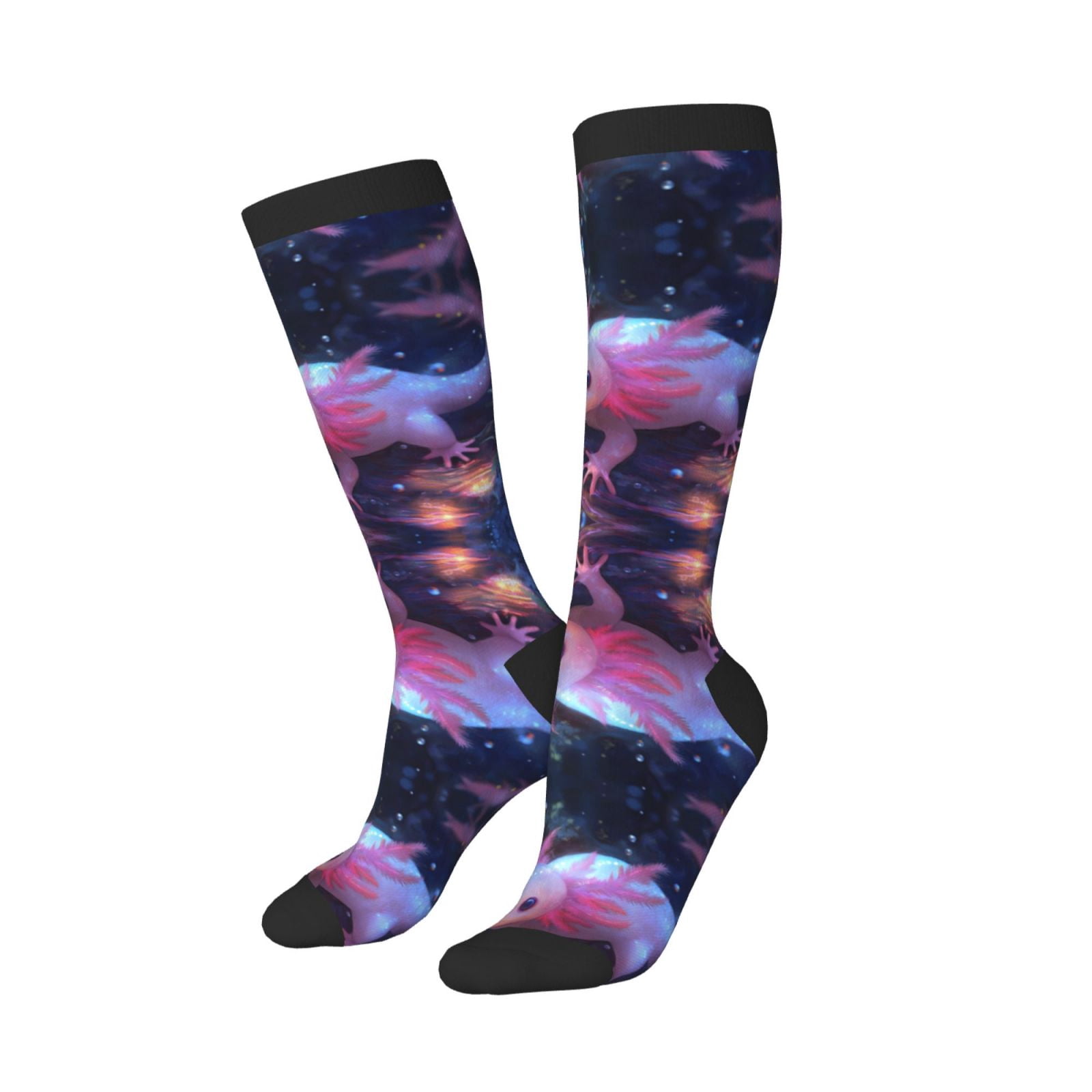 Knee High Socks for Men and Women, Dreamy Bioluminescent Axolotl C ...