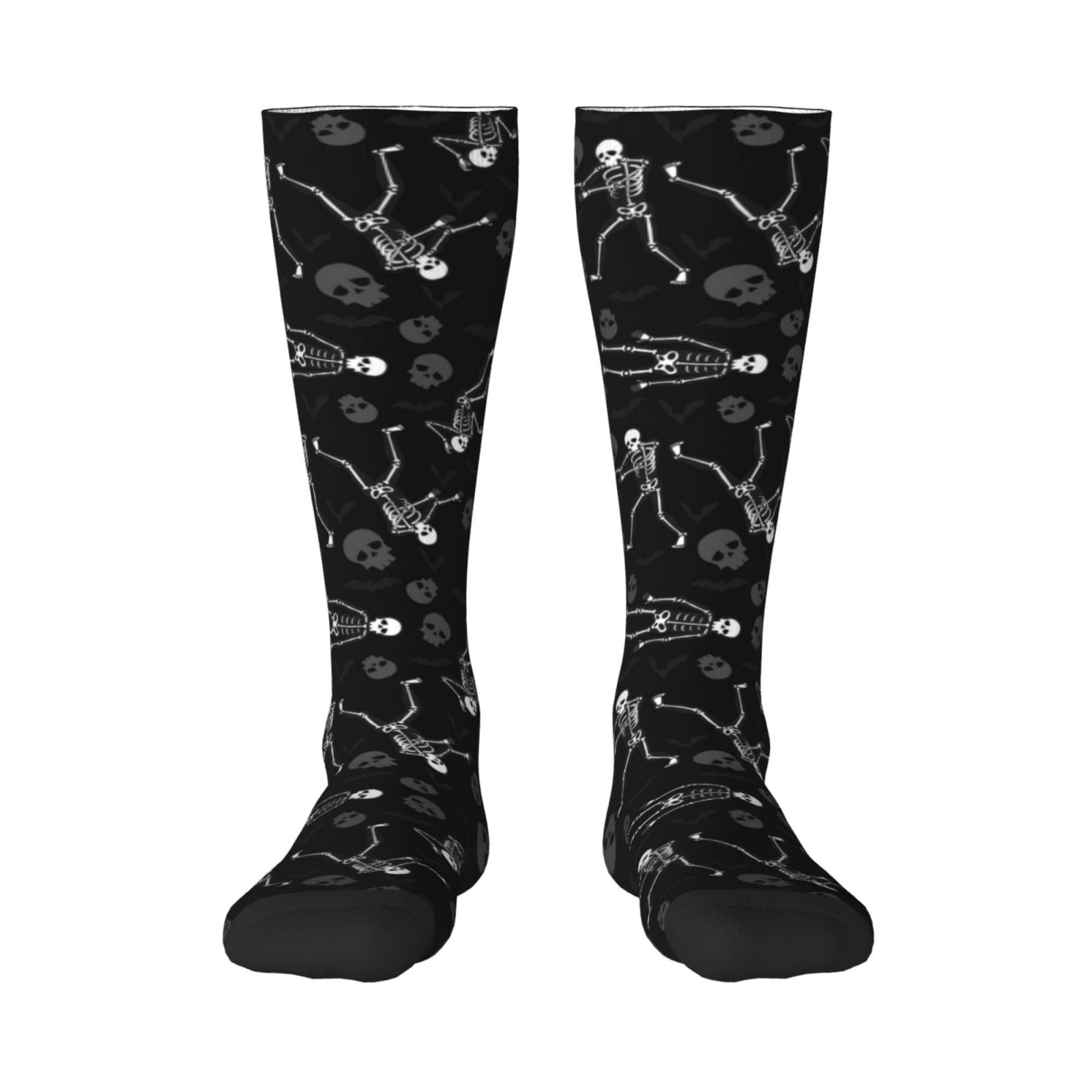 Knee High Socks for Men and Women, cute skull Althletic Compression ...