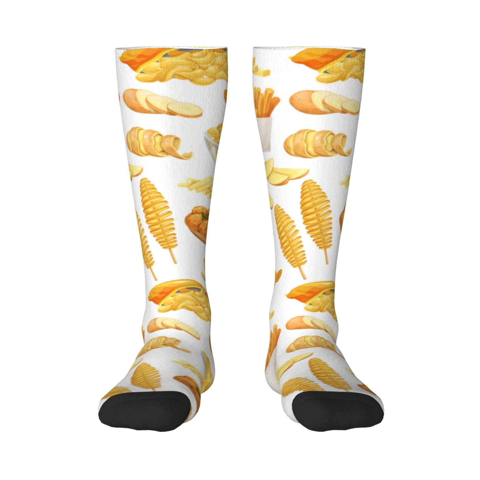 Knee High Socks - fries potato chips Softball Soccer Socks basketball ...