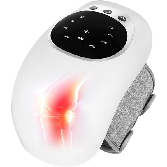 Knee Massager with Heat and red Light,Adjustable Temperature Large LED ...