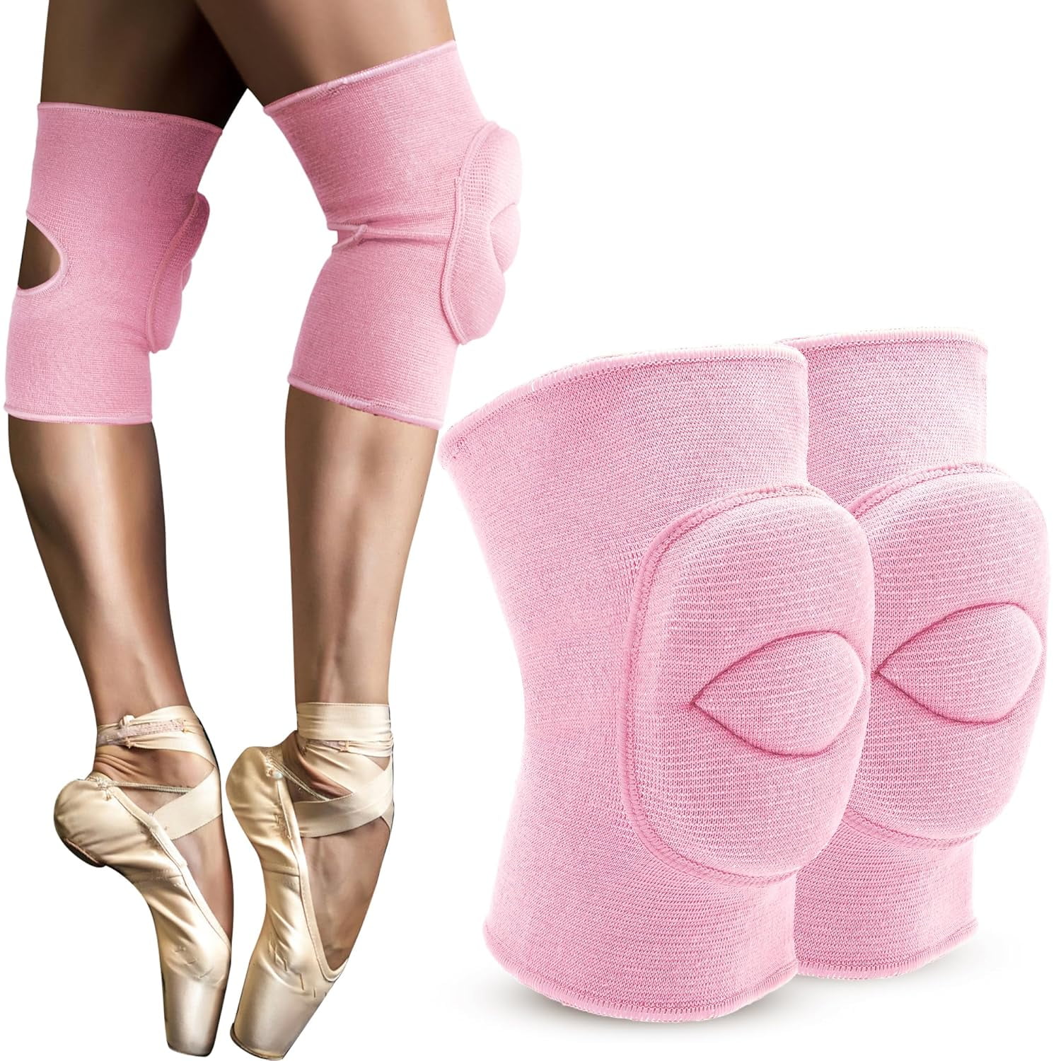 Knee Pads Volleyball Girls Kids Youth Women Men 7.8" Thick Padded Dance ...