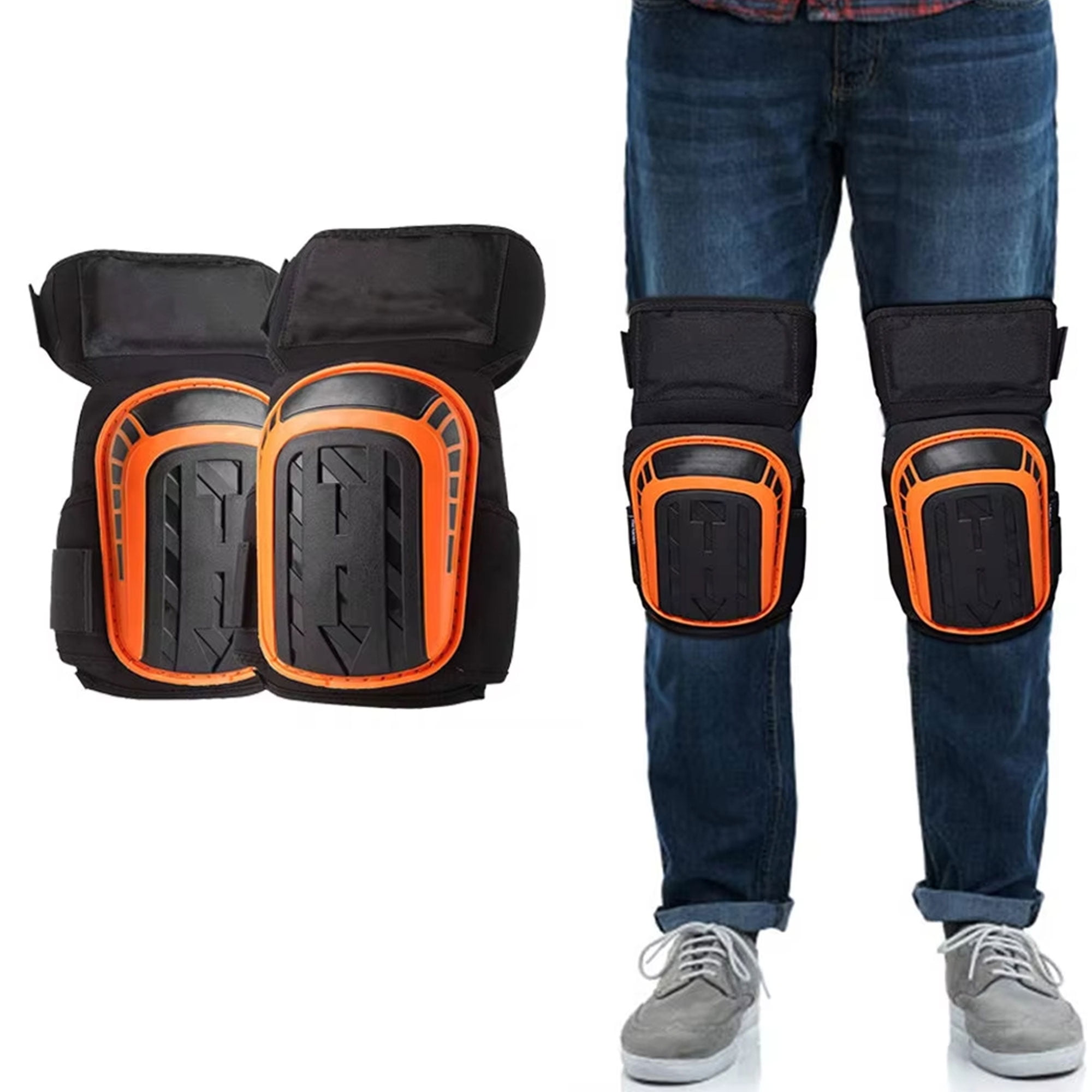 Knee Pads For Work Men Construction Kneepads With Heavy Duty Gel ...