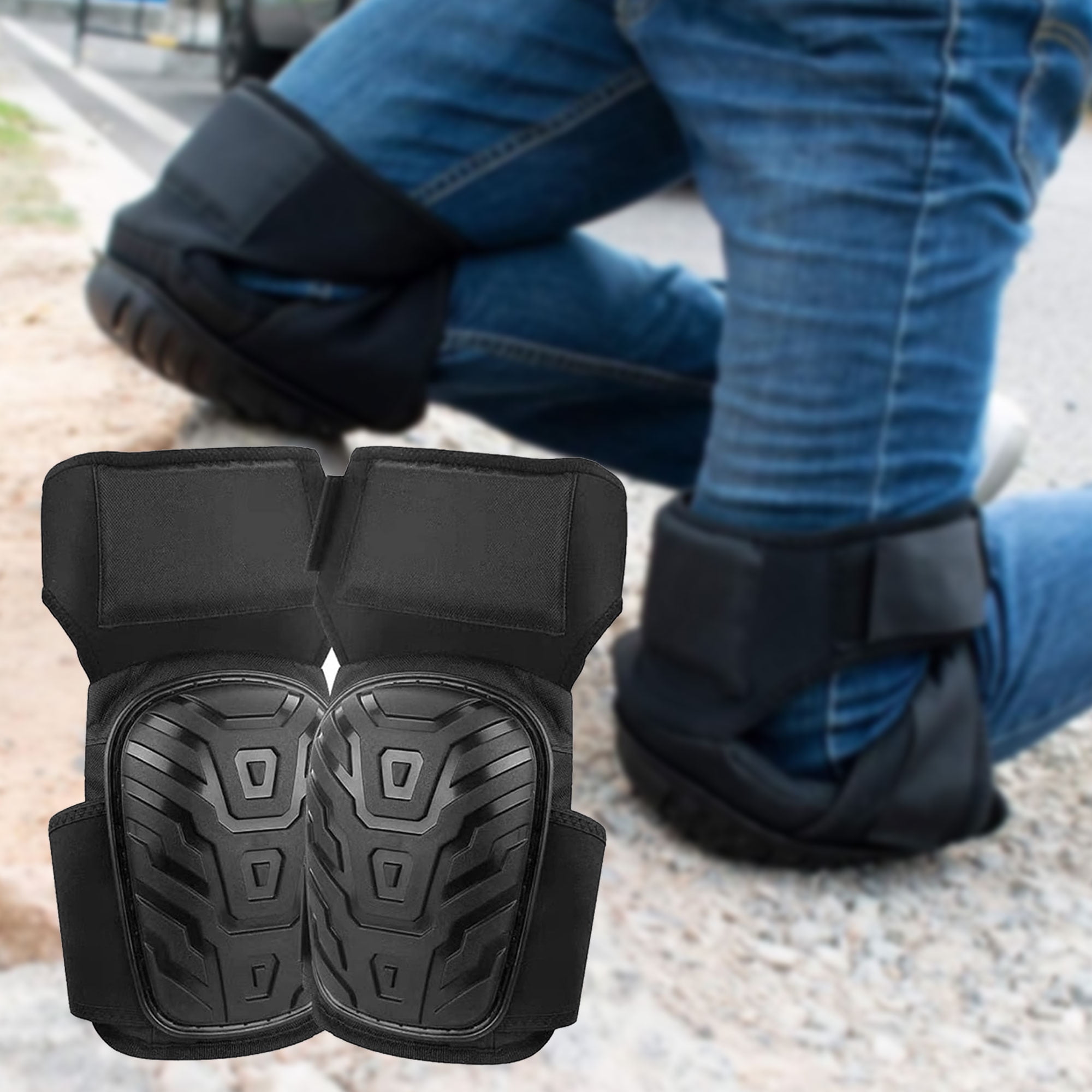 Knee Pads For Work Men Construction Kneepads With Heavy Duty Gel ...