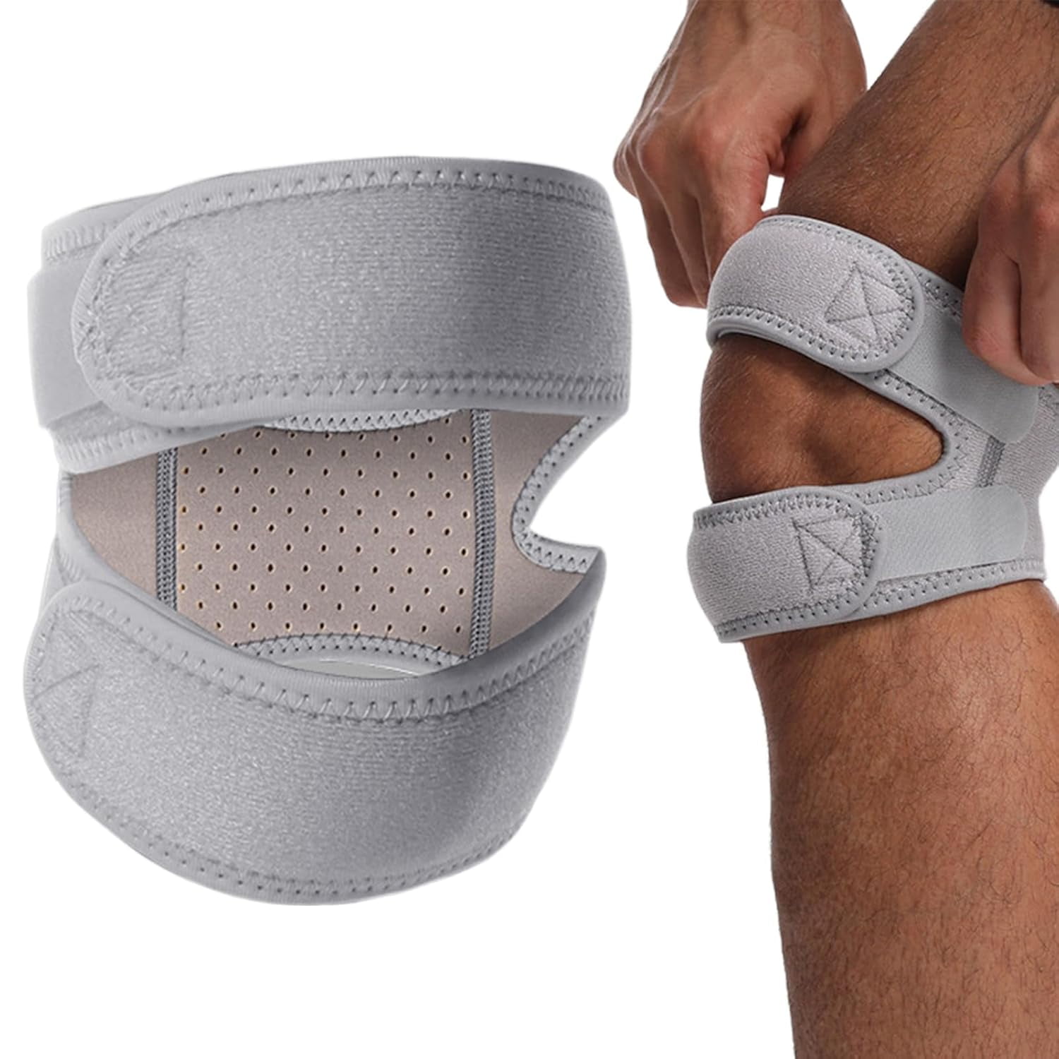 Knee Pain Relief Patella Stabilizer Brace, 2025 Upgrade 2 Pack Patellar ...
