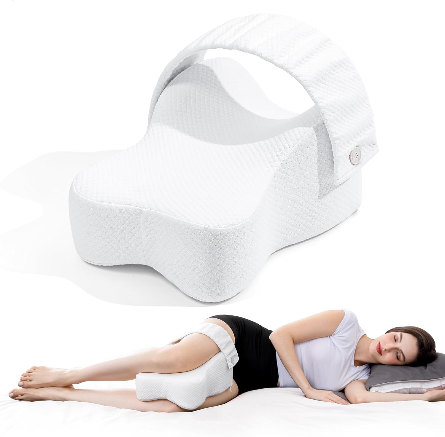 Knee Pillow for Side Sleepers,Leg Pillows for Sciatica,Knees,HIPS ...