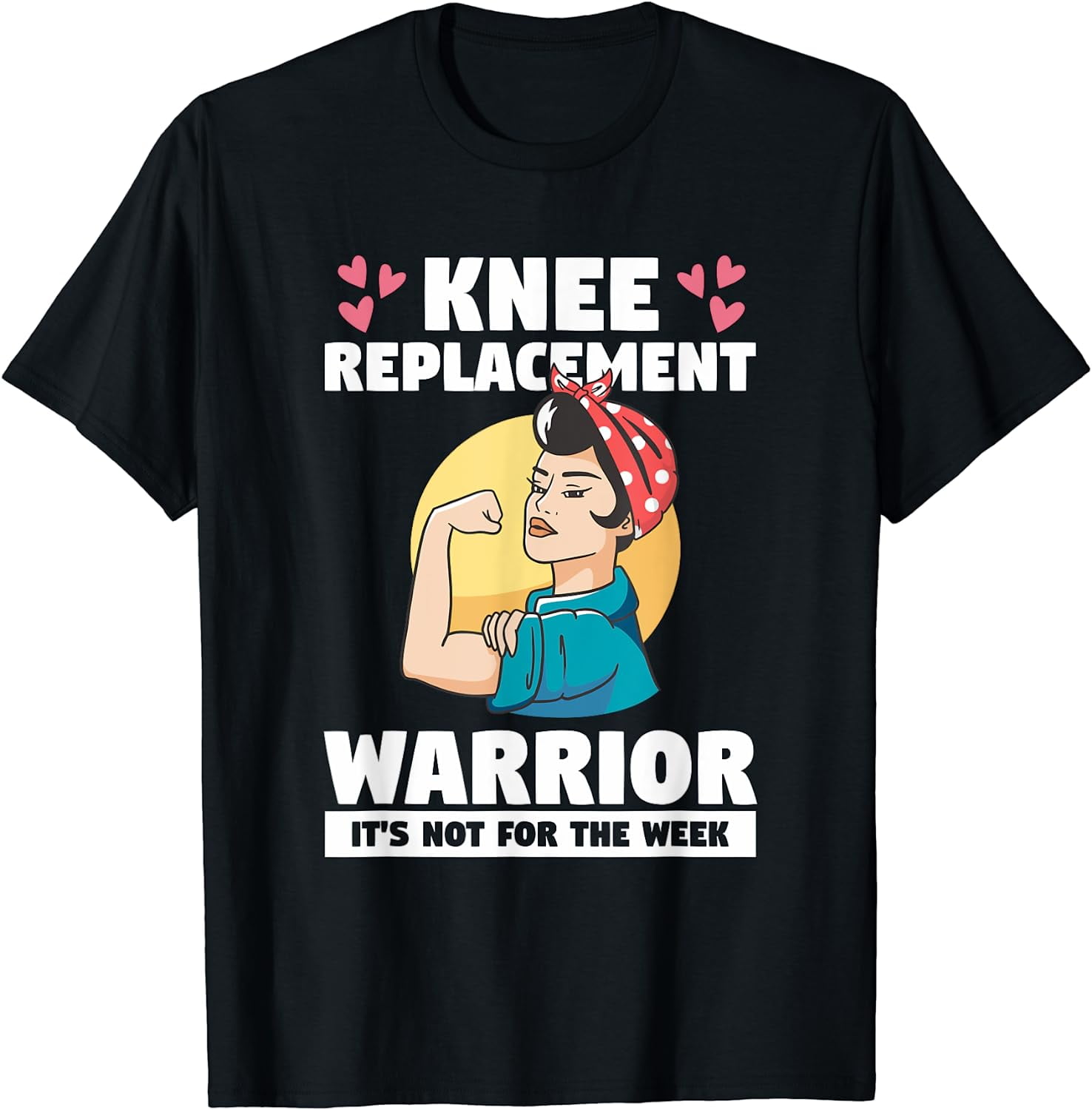 Knee Replacement Warrior Hospital Surgery Survivor Recovery T-Shirt ...
