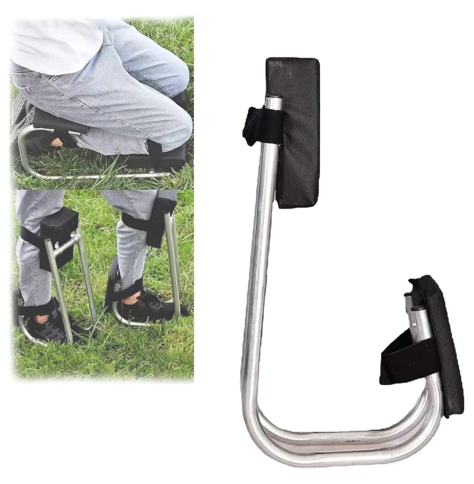Knee Seat for Gardening - One Leg Kneeling Brace With Portable Chair ...