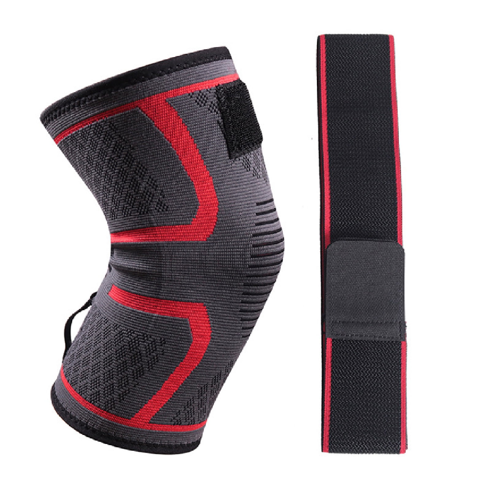 Knee Sleeve, Compression Fit Support with Adjustable Straps - for Joint ...