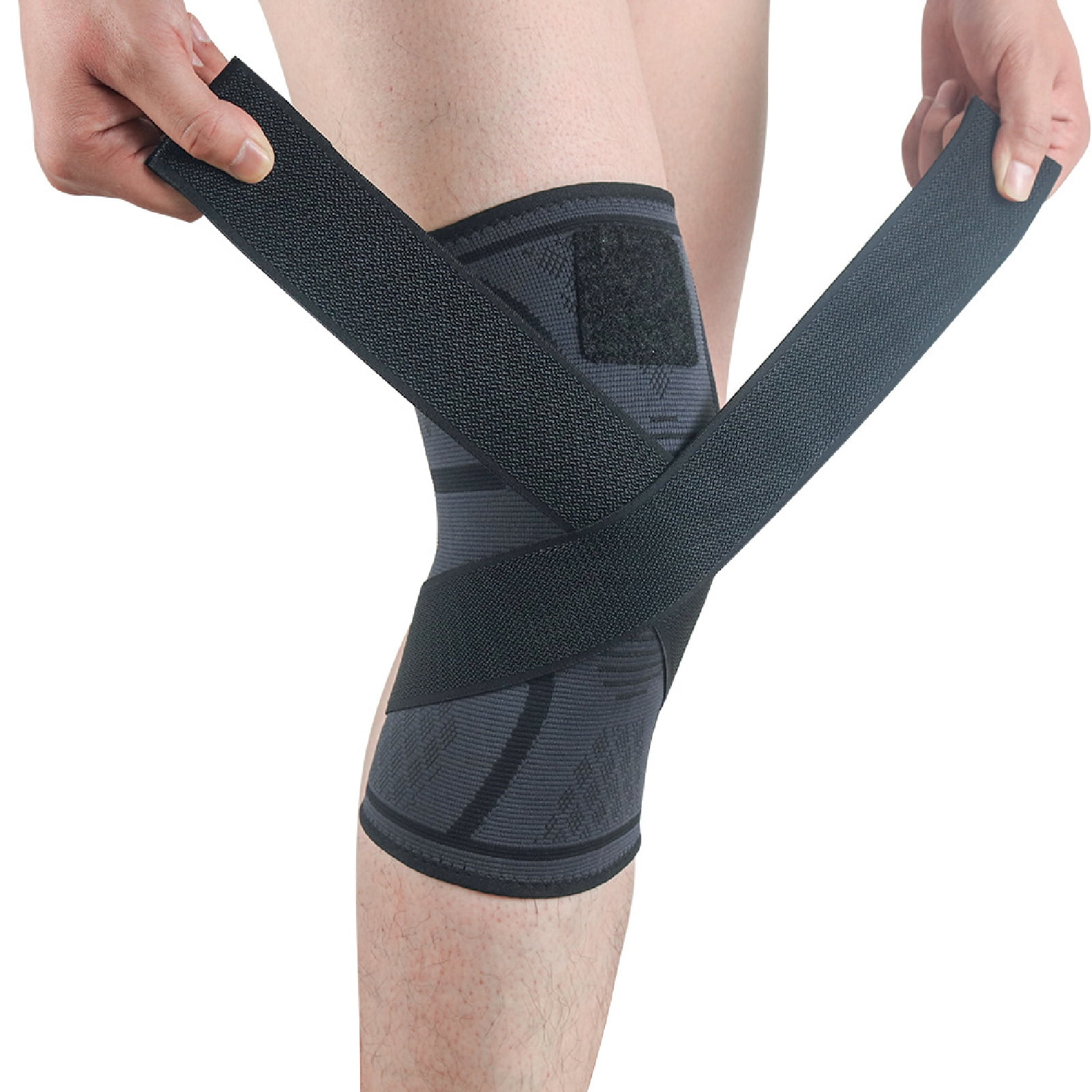 Knee Sleeve, Compression Fit Support with Adjustable Straps - for Joint ...