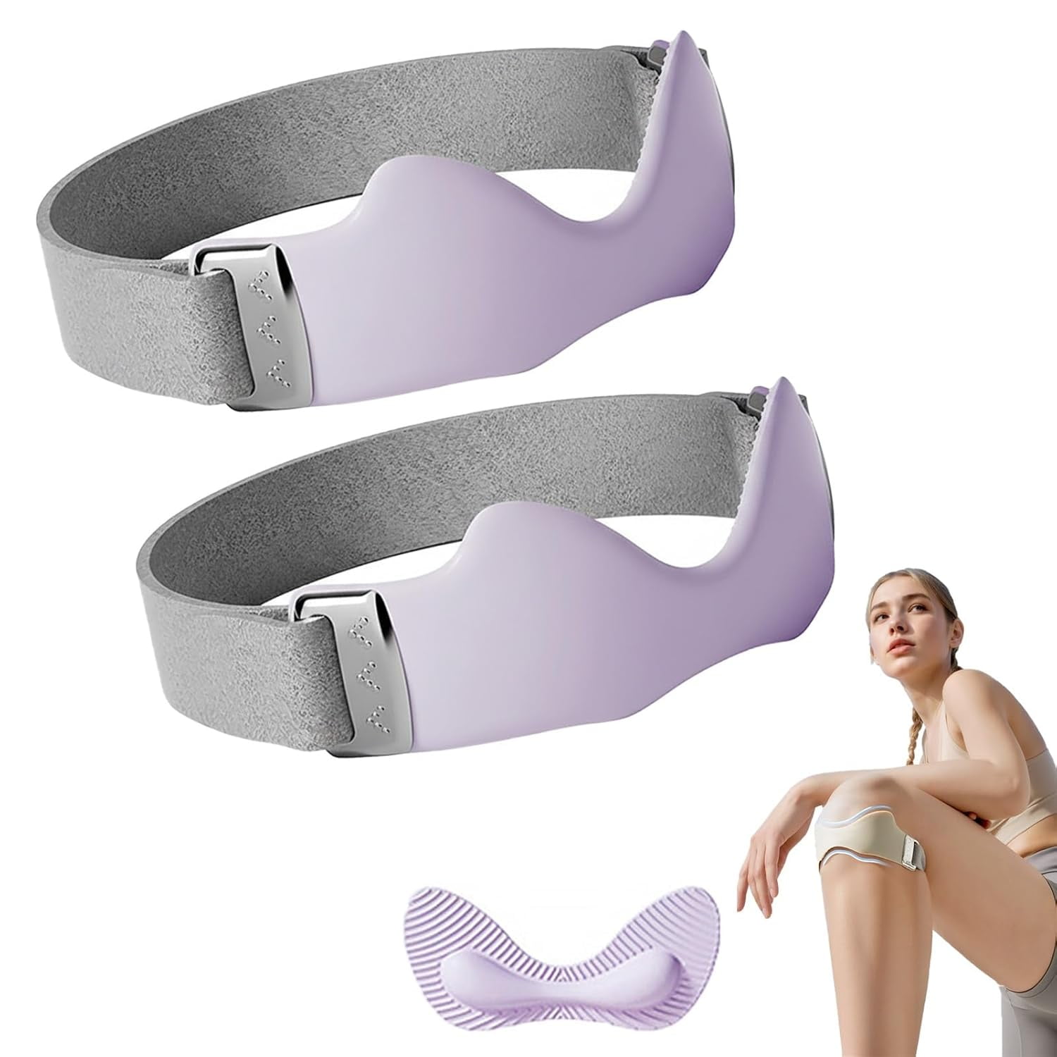 Knee Strap, Flex Wrap Silicone Patellar Tendon Support Strap ...