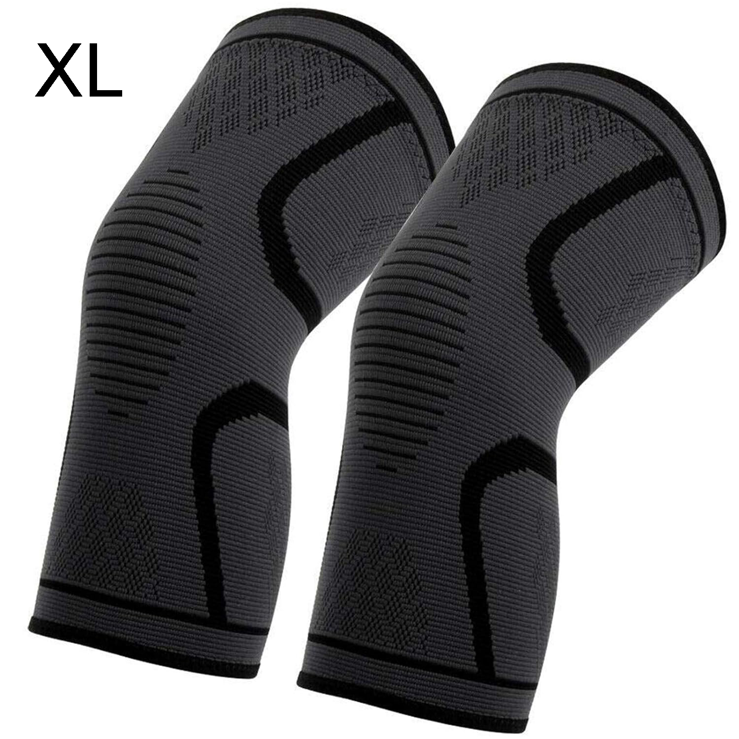 Knee Support, Compressed Knee Brace with Patella Gel Pads & Spring Side ...