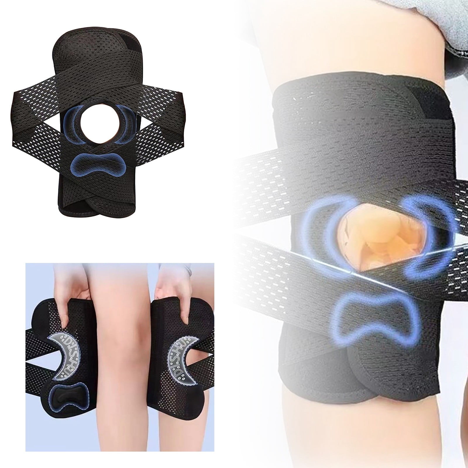 Knee Support for Men and Women Breathable Meniscus Knee Brace with Side ...