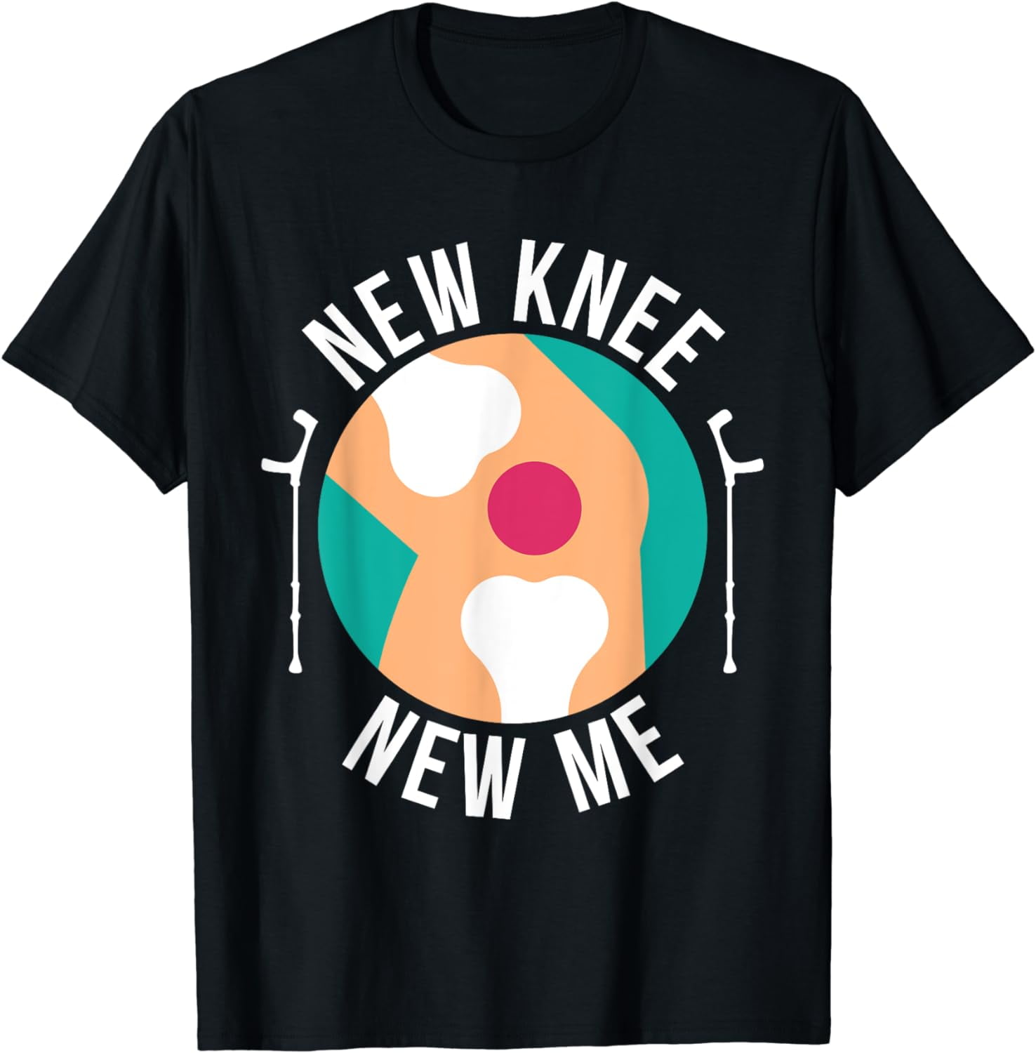 Knee Surgery Recovery Gift New Knee New Me ACL Get Well Soon T-Shirt ...