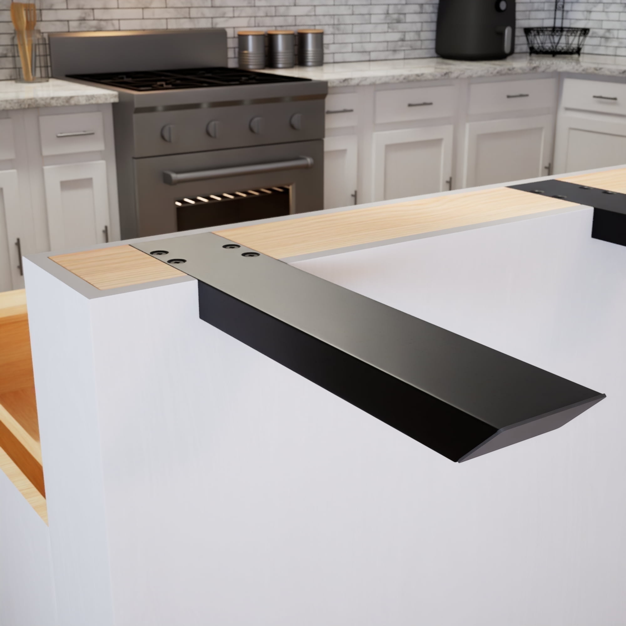 The Original™ Knee Wall Countertop Support Bracket (16 inch, Industrial ...