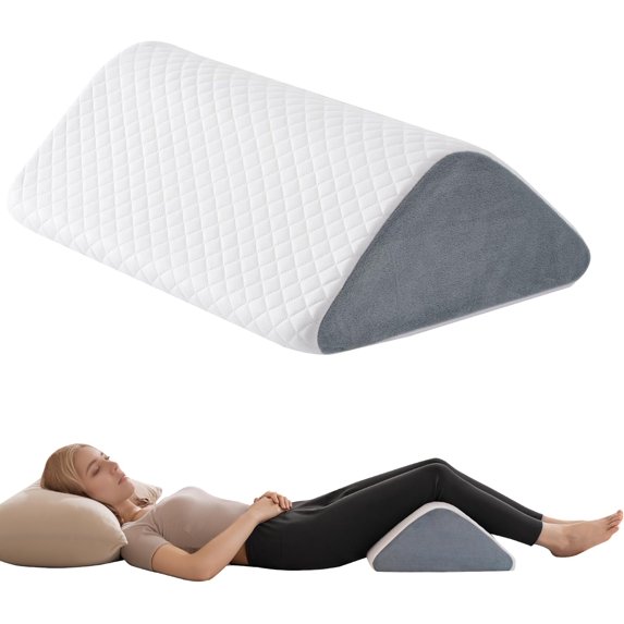 Knee Wedge Pillow 6.3'' for Post-Surgery Recovery -Leg Elevation ...
