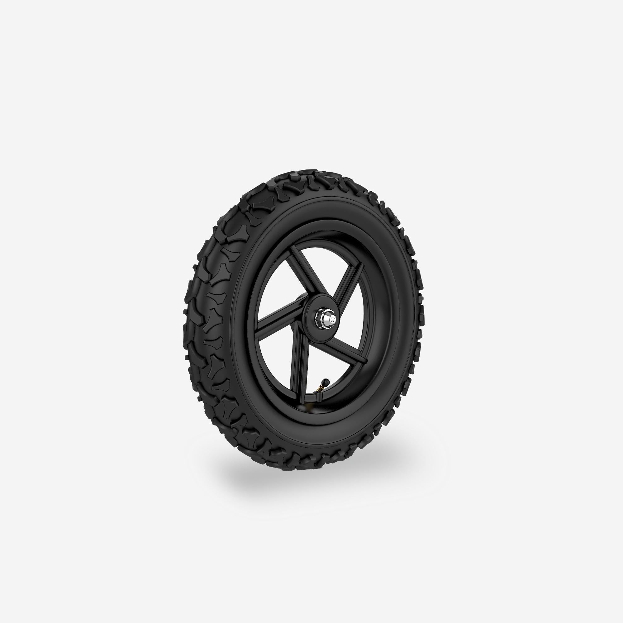 "KneeRover 12"" Pneumatic Rubber Wheel Replacement with Bearings, Tire ...