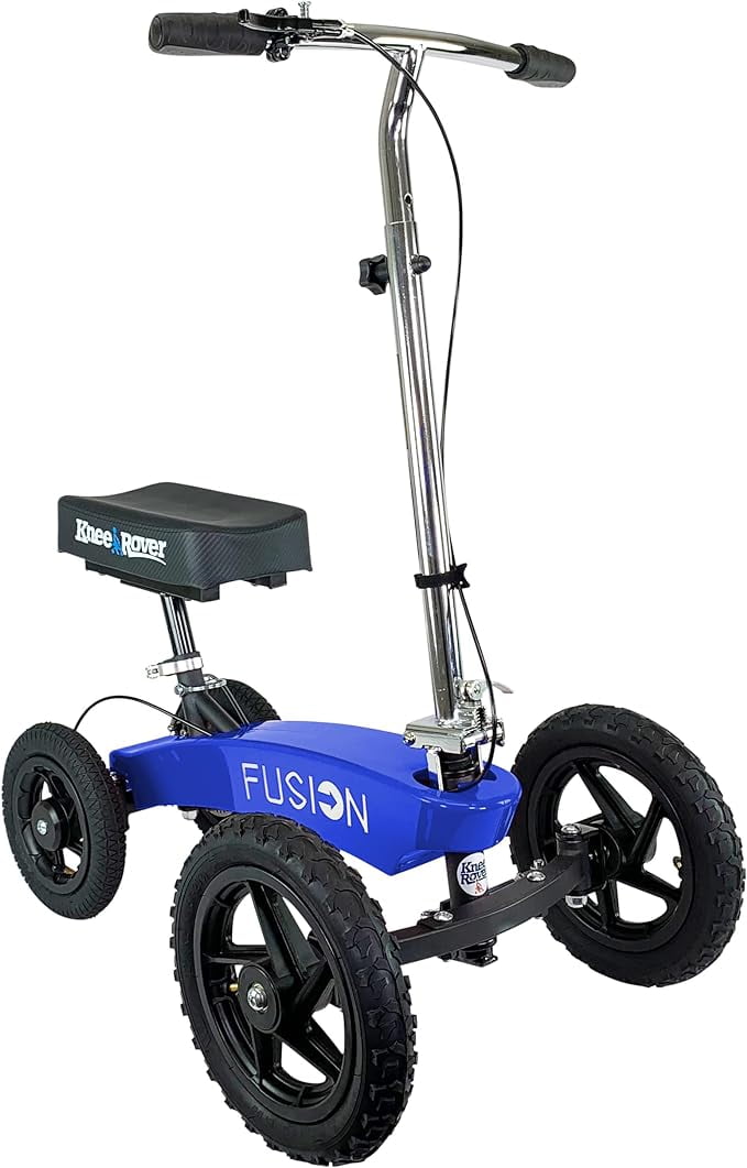 KneeRover ALL TERRAIN FUSION - 4 Wheel Knee Scooter, Heavy Duty, for ...