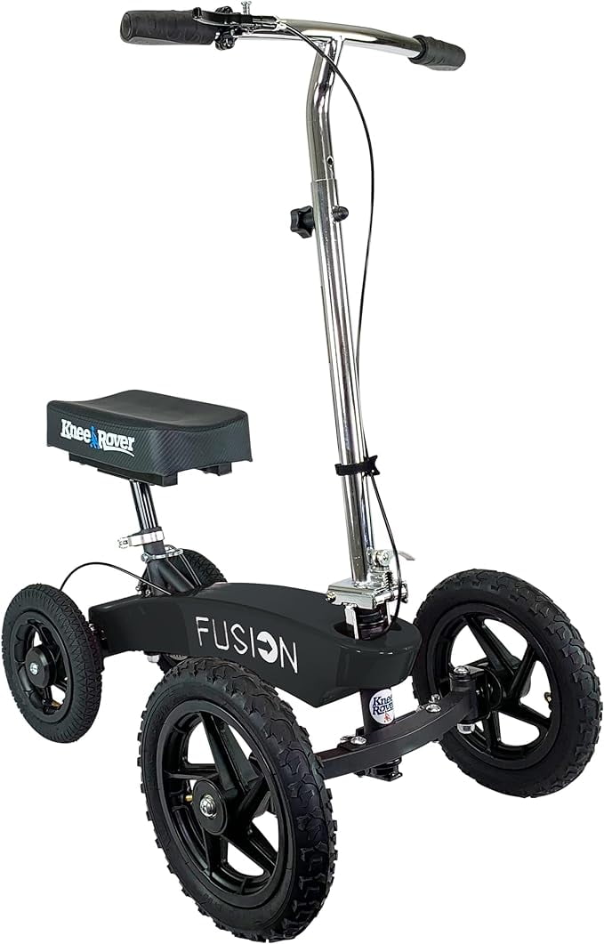 KneeRover ALL TERRAIN FUSION - 4 Wheel Knee Scooter, Heavy Duty, for ...