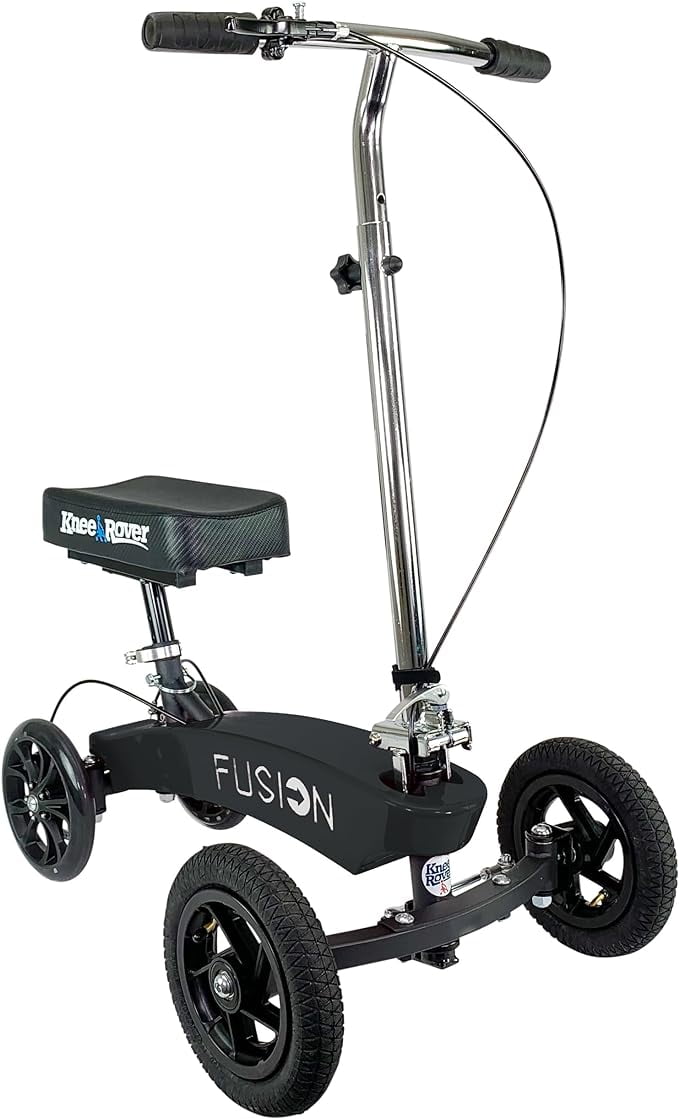 KneeRover Hybrid All Terrain Fusion Knee Scooter with 4-Wheel Steering ...